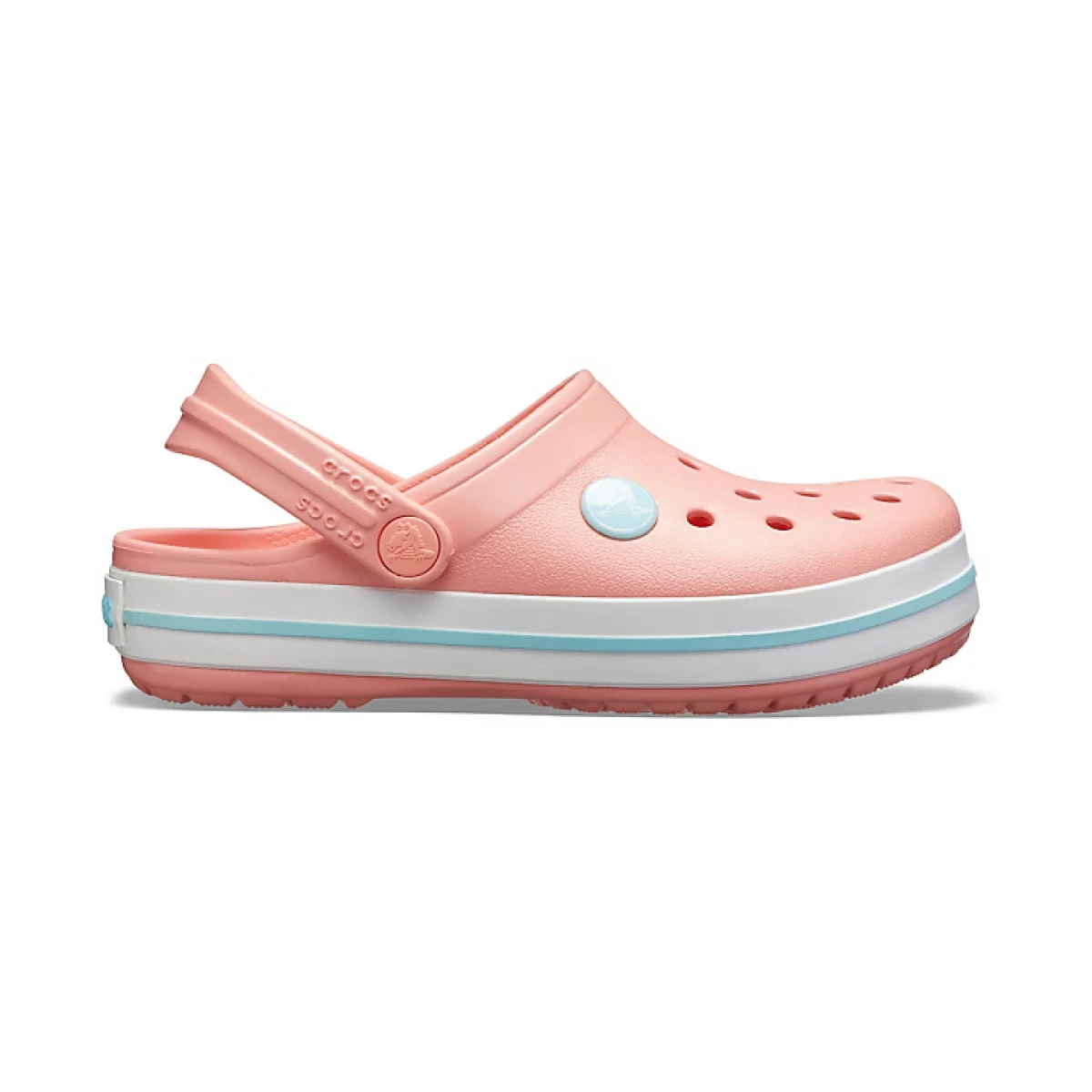 Crocs Kids Crocband™ Clog - Melon / Ice Blue | Clogz